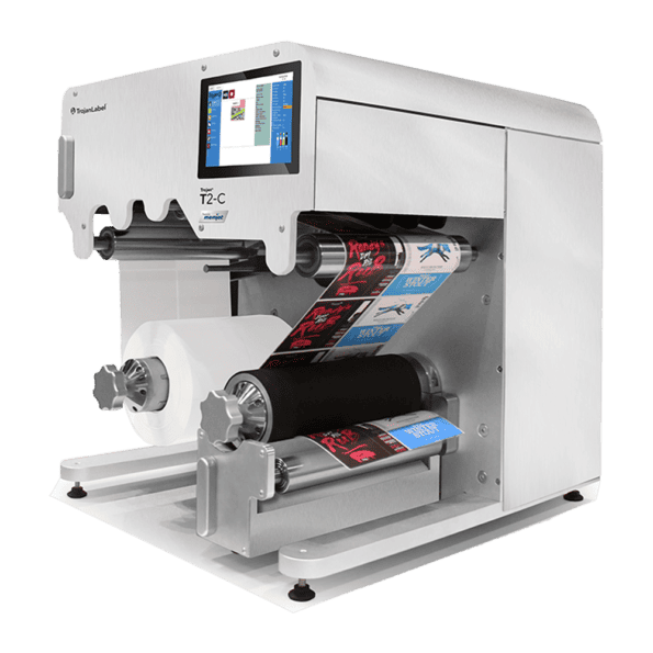 TrojanLabel T2-C Tabletop Press Label Printer